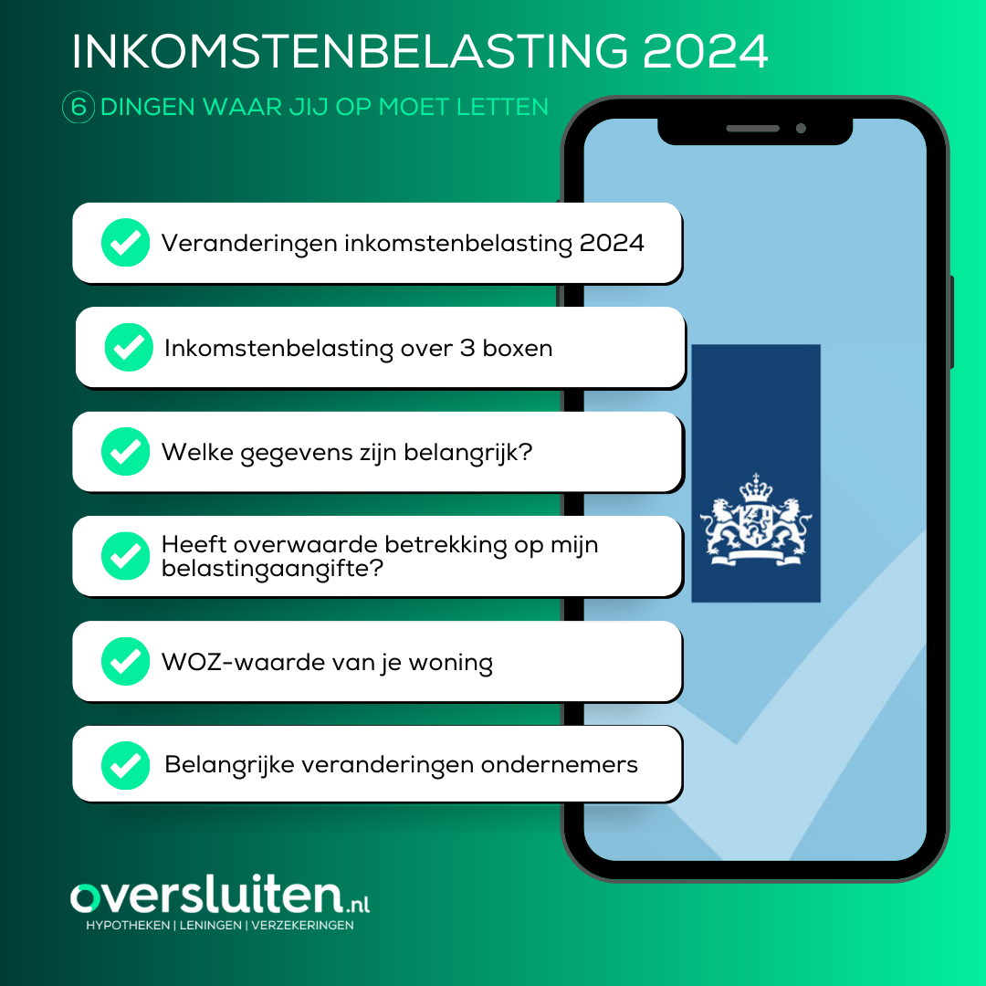 Inkomstenbelasting 2025 - 6 belangrijkste punten op een rij